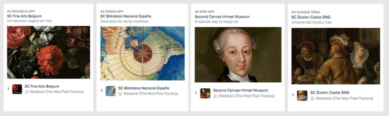 Download new Second Canvas apps for each of these 4 institutions ...
